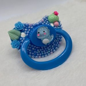 Handmade | Other | Blue Dinosaur Adult Pacifier | Poshmark